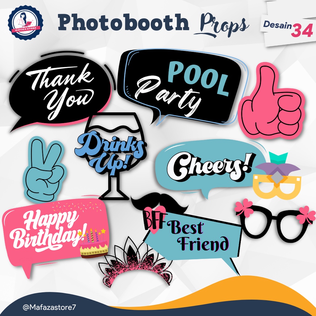 Jual Photo props wedding / Photobooth props Sekolah / Perlengkapan foto ...