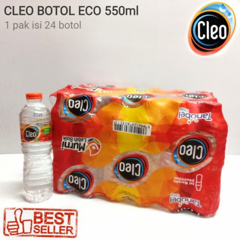 Jual Cleo Air Mineral Botol 550ml | Shopee Indonesia