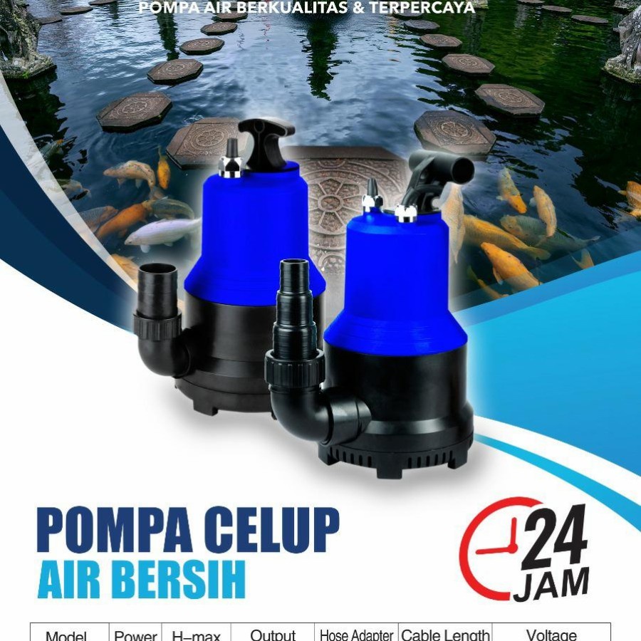 Jual York YRK 260 Pompa Air Sirkulasi Kolam Ikan 24 Jam Non stop watt ...