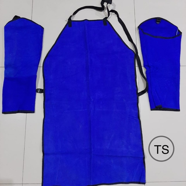 Jual Apron Las Set Kulit Badan + Tangan Seragam Baju Las Safety ...
