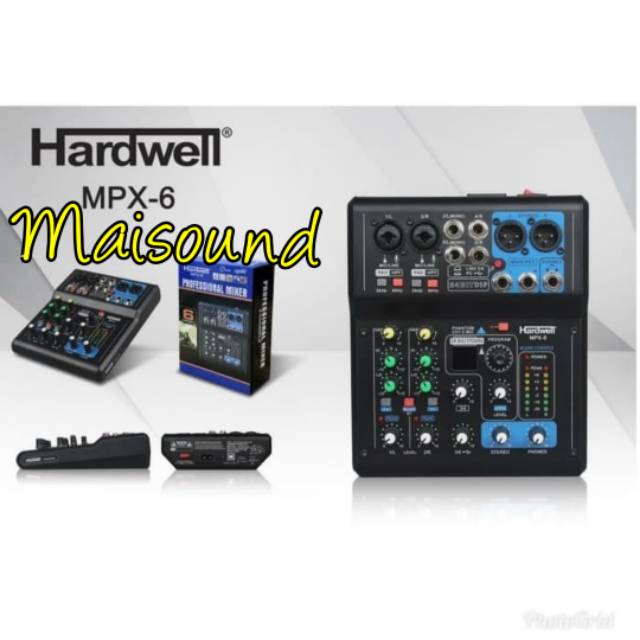 Jual MIXER HARDWELL MPX6 ORIGINAL HARDWELL MPX 6 USB CONNECT COMPUTER ...