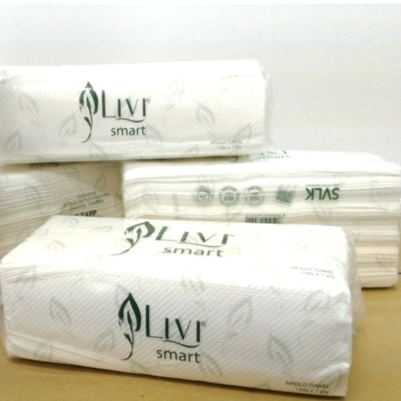 Jual Tissue Livi Smart MFold Towel-Tissue Toilet-Tissue Makan-Tissue ...