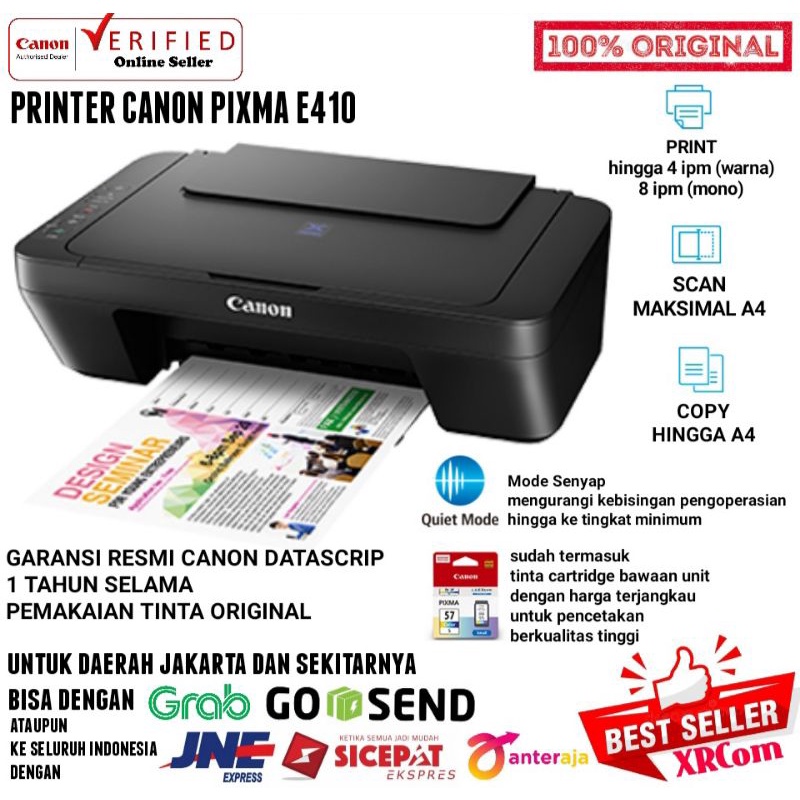 Jual [PROMO BANTING HARGA] Printer Canon Pixma E410 All in One print ...