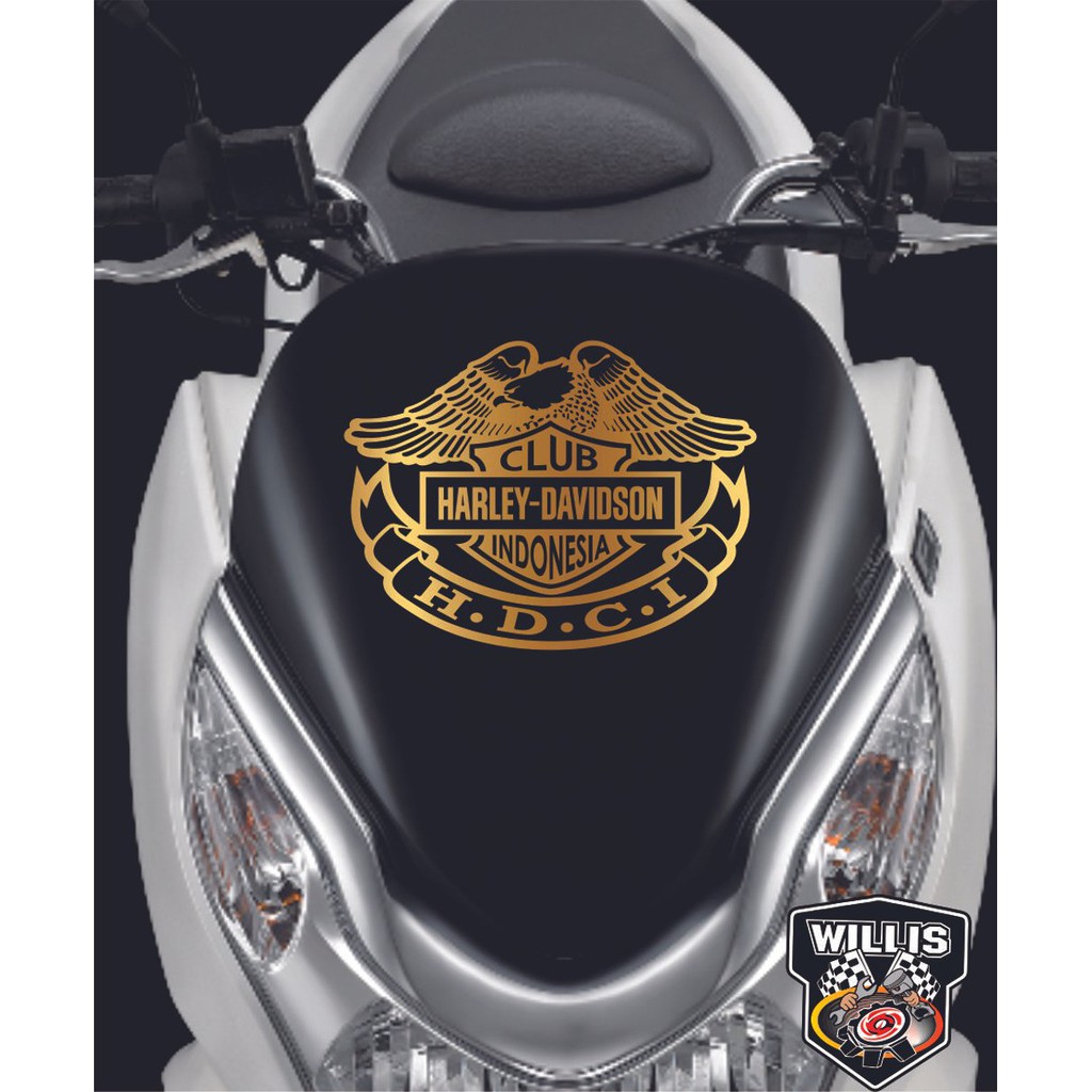 Jual Stiker Sticker Harley Davidson HDCI Visor Motor NMAX PCX LEXI ...