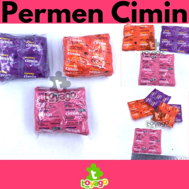 Jual permen annora cimin (1 bungkus) 40pcs grosir murah (permen anora ...