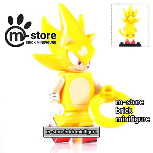 Jual brick sonic the hedgehog super sonic mini toy figure | Shopee ...
