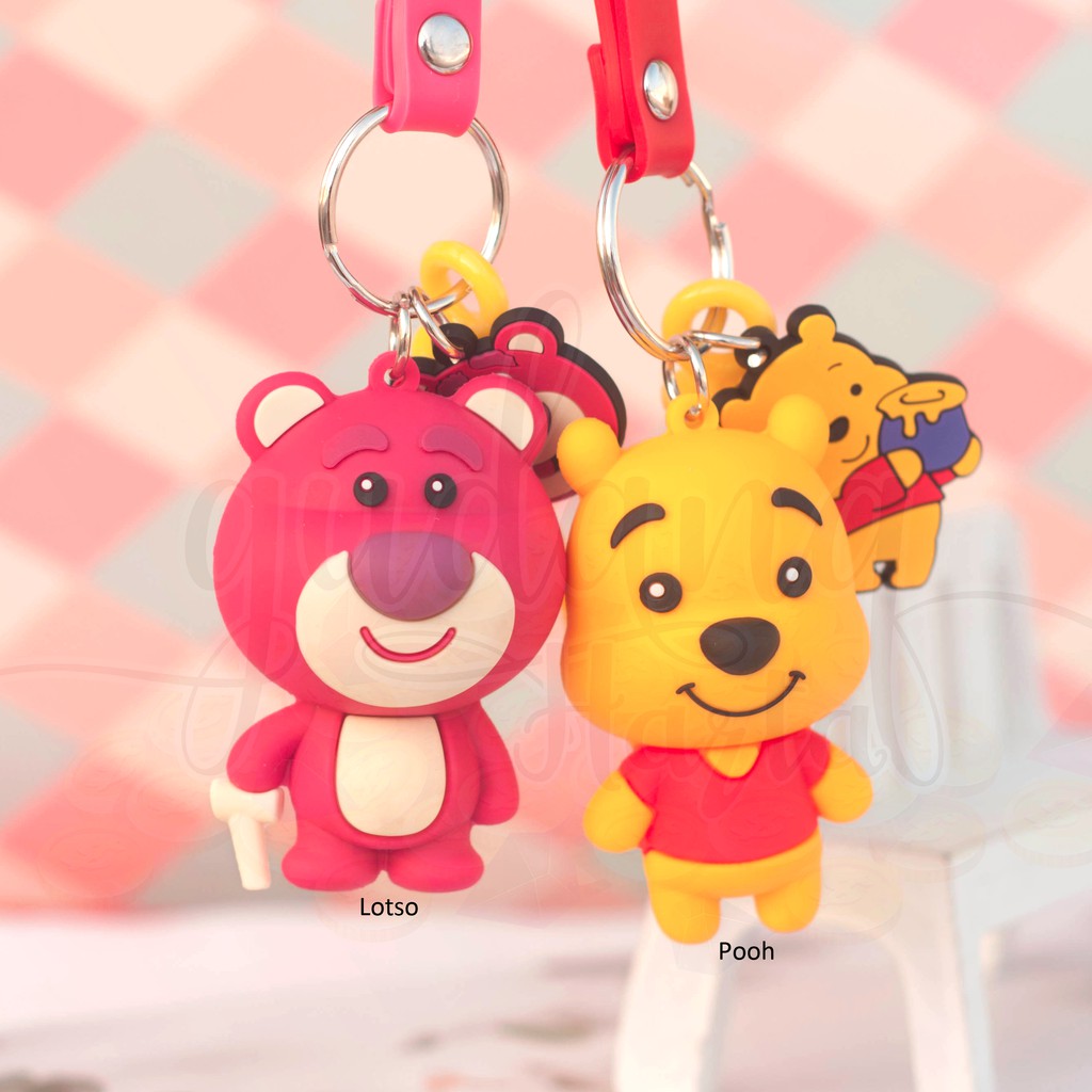 Jual Gantungan Kunci Karakter Beruang Kuning Bear Beruang Pink ...