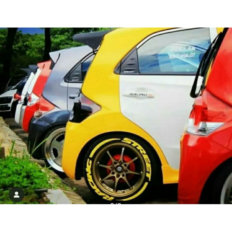 Jual Stiker Ban Mobil Viral Tulusan STREET RACING Keren | Shopee Indonesia