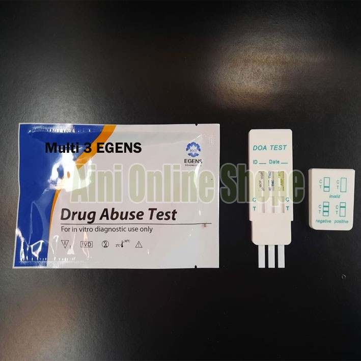 Jual Alat Test Drugs Multi Panel 3 Parameter AMP THC MOP Merk Egens Isi ...