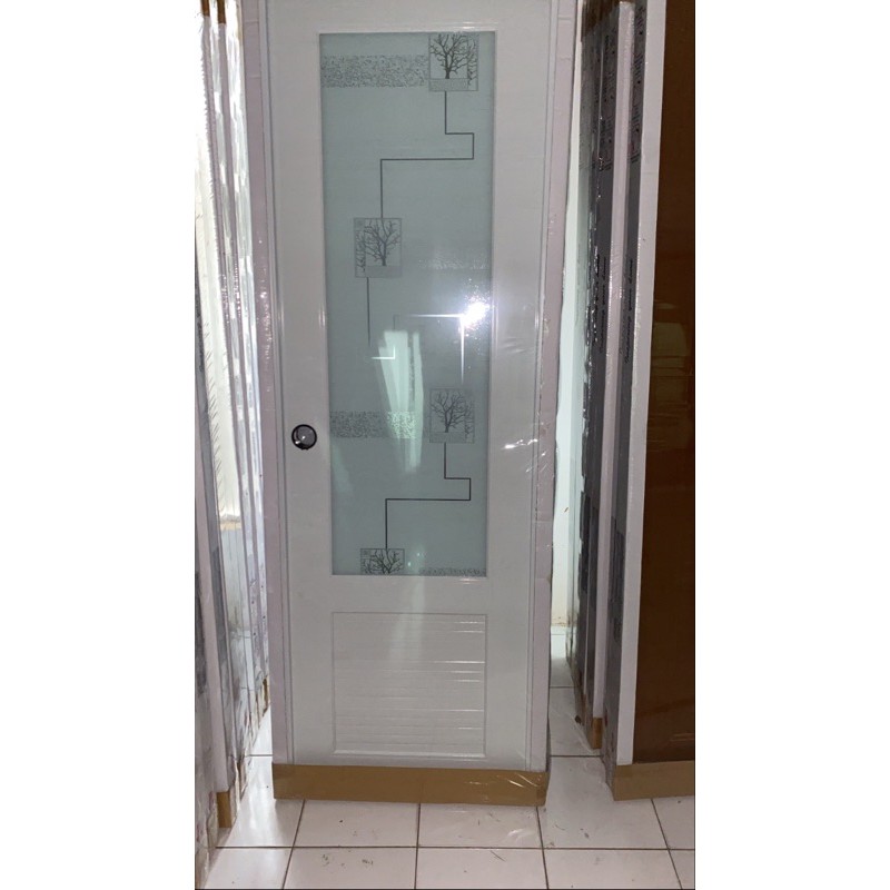 Jual Pintu Pvc Premium 1/2 kaca | Shopee Indonesia