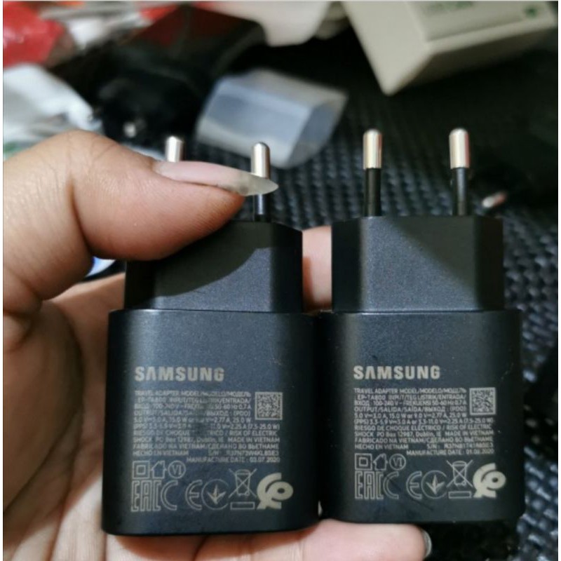Jual Adapter Samsung fisik 90% 25w Note 10 20 S20 A70 A71 A80 Bekas ...