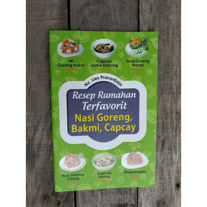 Jual Resep Rumahan Terfavorit Nasi Goreng, Bakmi, Capcay | Shopee Indonesia