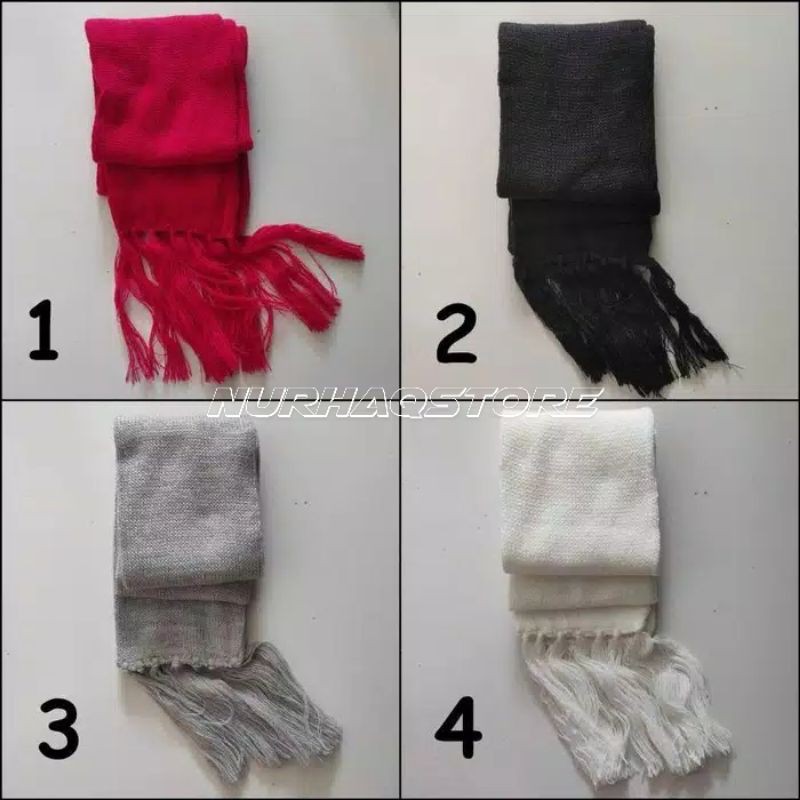 Jual Syal Rajut Handmade Dewasa scarf shawl Syal Polos | Shopee Indonesia