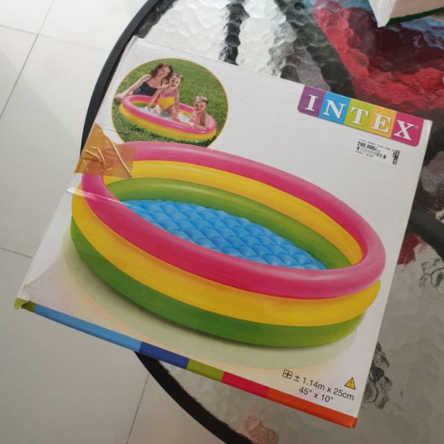 Jual Kolam renang karet anak intex 57412 ex kado | Shopee Indonesia