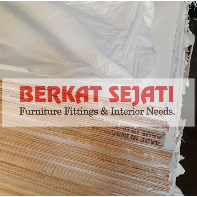 Jual Plywood Multiplek Triplek Melamin 15mm 1 Muka PUTIH DOPP Melaminto ...