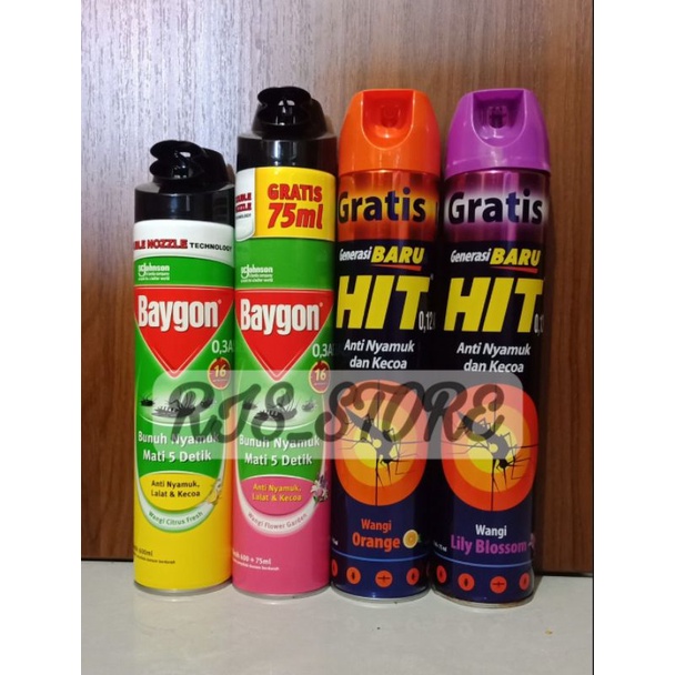 Jual INDOMARKET.ID / BAYGON SEMPROT / HIT SPRAY SEMPROT 600+75ml ...