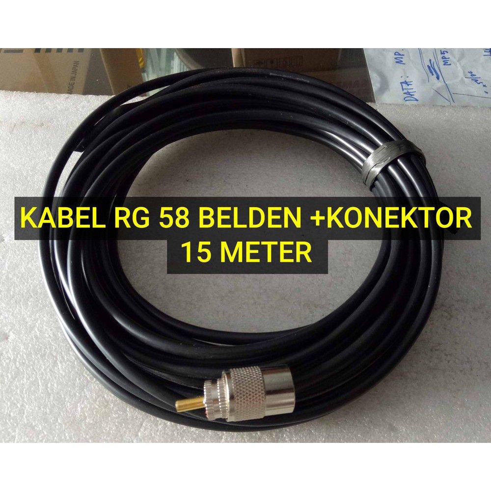 Jual Kabel Antena HT RG 58 BELDEN Konektor 15 meter tools n parts ...