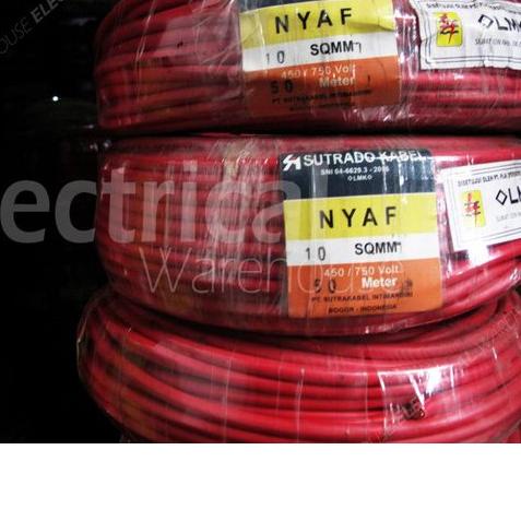 Jual Kabel Listrik Serabut NYAF 1x10mm2 SUTRADO ( 10 mm 10mm 10mm2 1x10mm 1x10 mm2 ) | Shopee ...