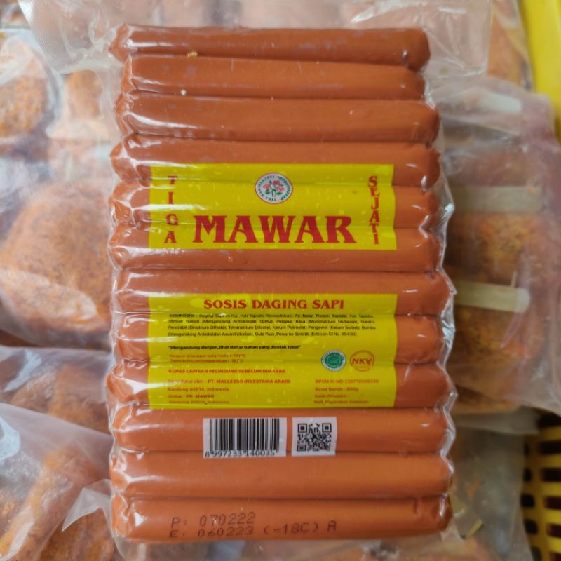 Jual sosis mawar besar rasa sapi pasar online makassar | Shopee Indonesia
