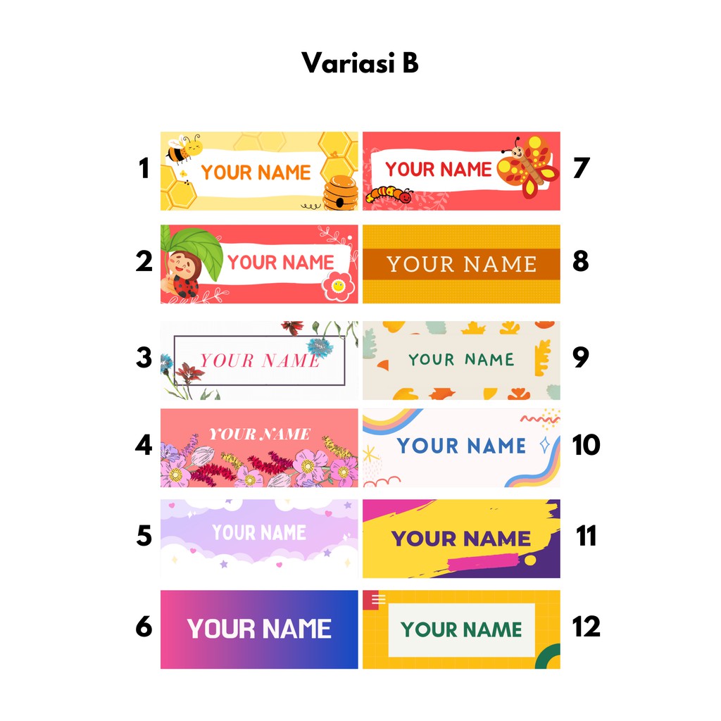 Jual Paket Custom Stiker Label Nama Murah - Label Olshop Online Shop ...