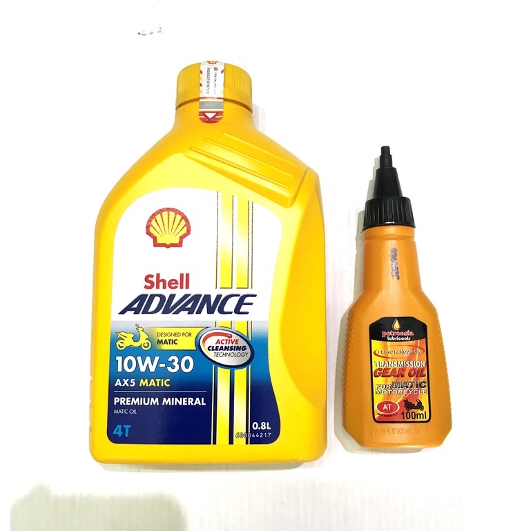 Jual PAKET OLI SHELL MATIC AX5 SCOOTER 10W-30 ORIGINAL 100% HARGA ...