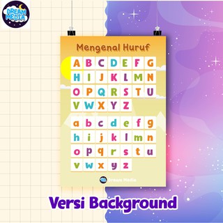Jual Poster Mengenal Huruf Alfabet V.2 (Ukuran A3+) | Shopee Indonesia