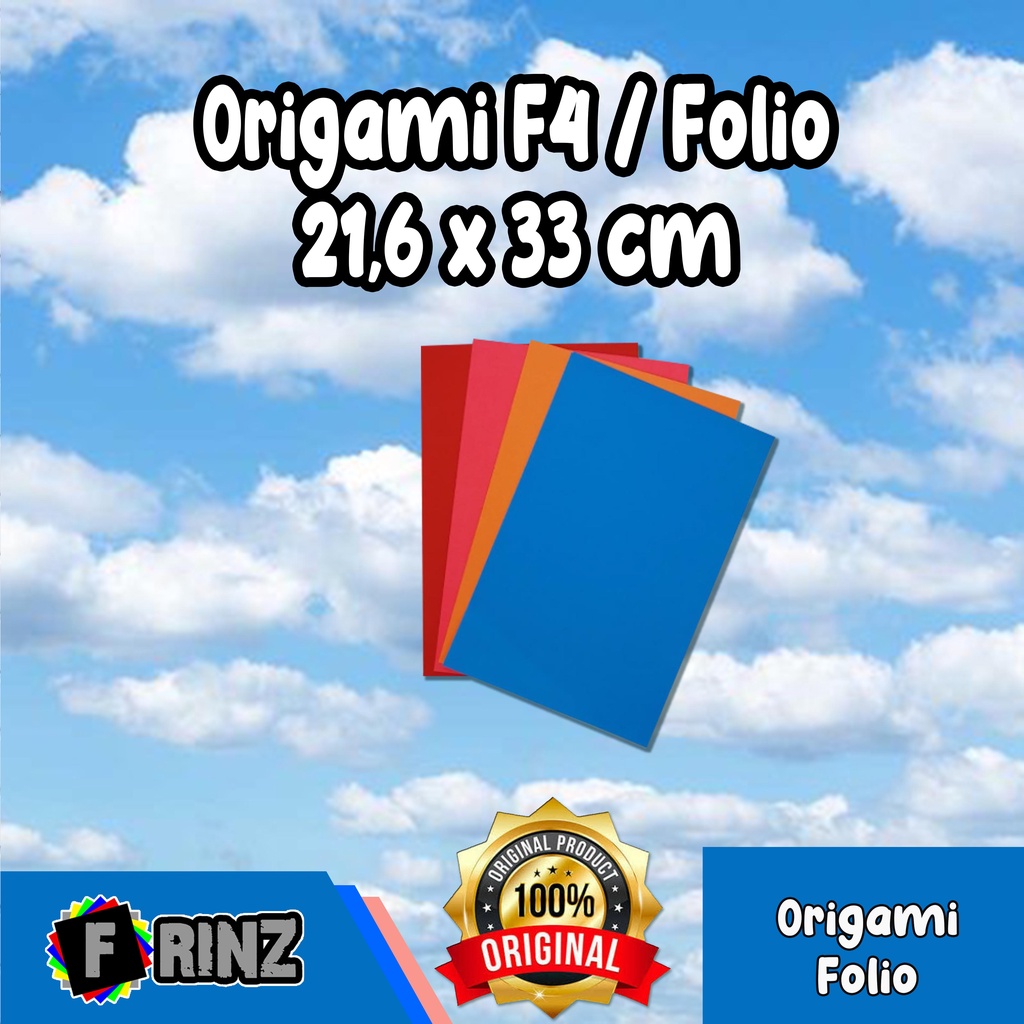 Jual ATK ~ Origami Lebar F4 ( 21,6 x 33 cm ) | Shopee Indonesia