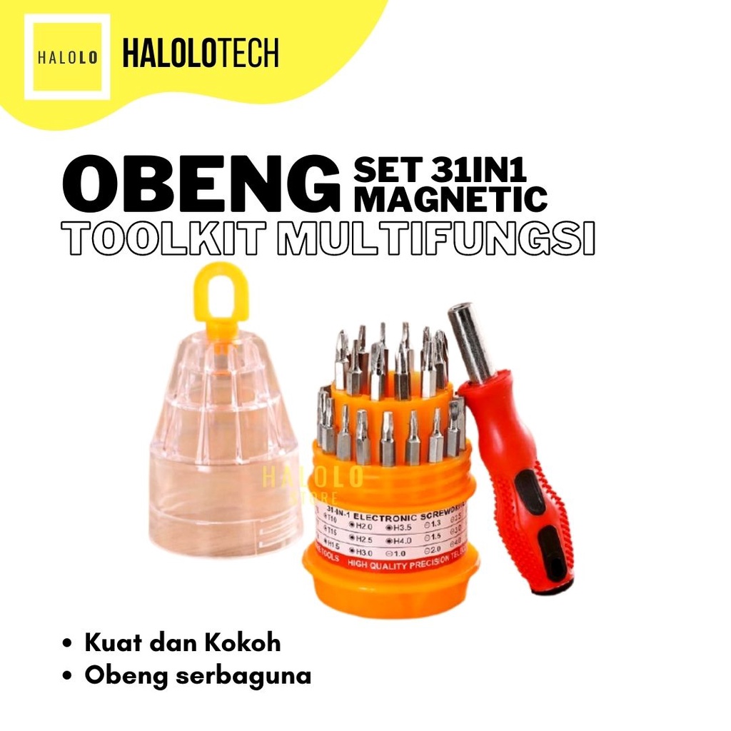 Jual Obeng Set Toolkit 31in1 Obeng Service Mini 31 in 1 Multifungsi | Shopee Indonesia