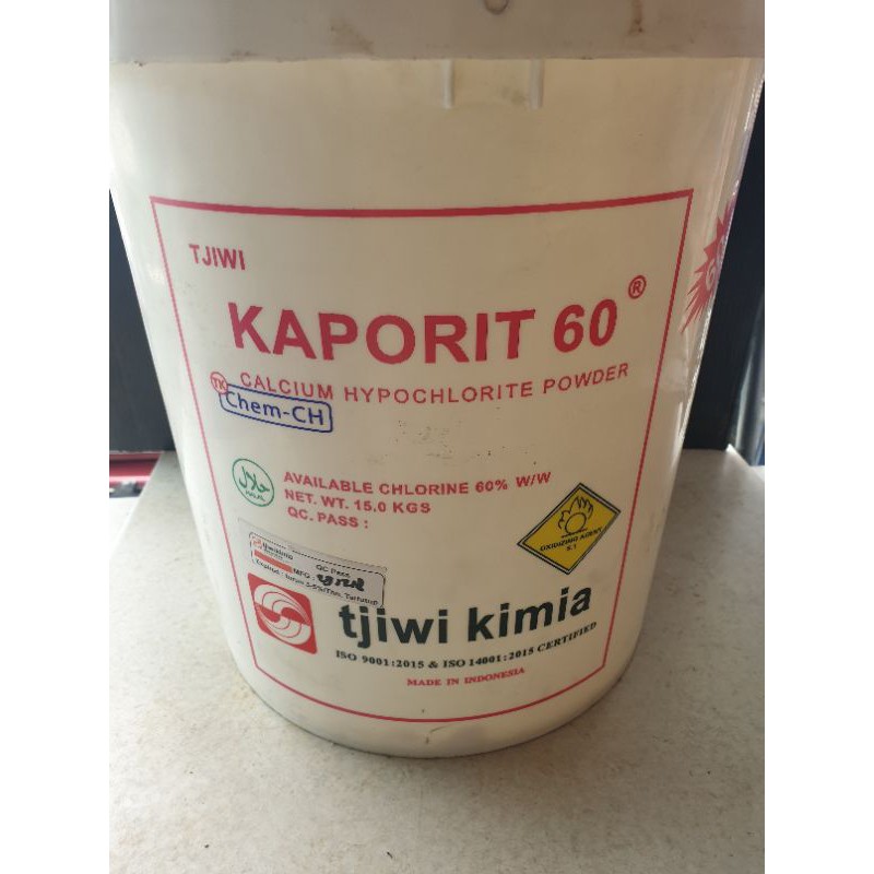 Jual Kaporit , kemasan digambar untuk berat 15 kg , harga eceran untuk ...