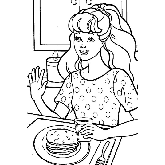 Jual Gambar Sketsa Mewarnai / Barbie / Part 1 / Gambar Sketsa / Gambar ...