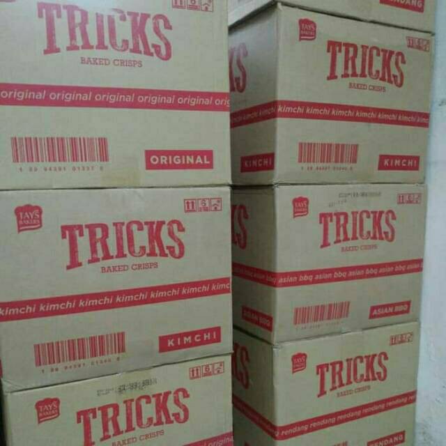 Jual Biskuit Kentang Tricks Dus Besar ( 1 dus isi 24 Box ) | Shopee ...