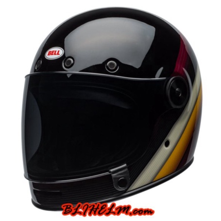 Jual HELM BELL BULLITT BURN OUT BLACK WHITE MARROON - BELL FULL FACE ...