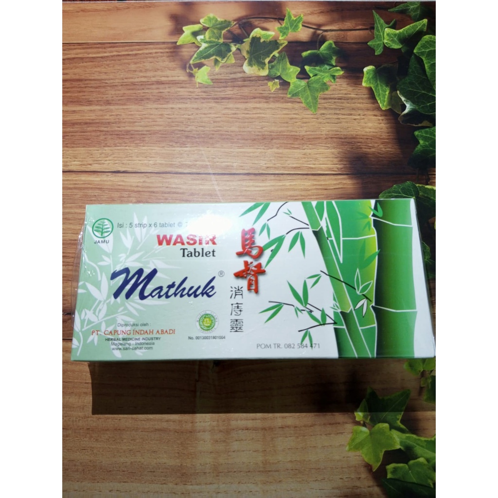 Jual Obat Wasir - Mathuk 1 Box isi 5 Strip @6 Tablet/ 30 Tablet dalam ...