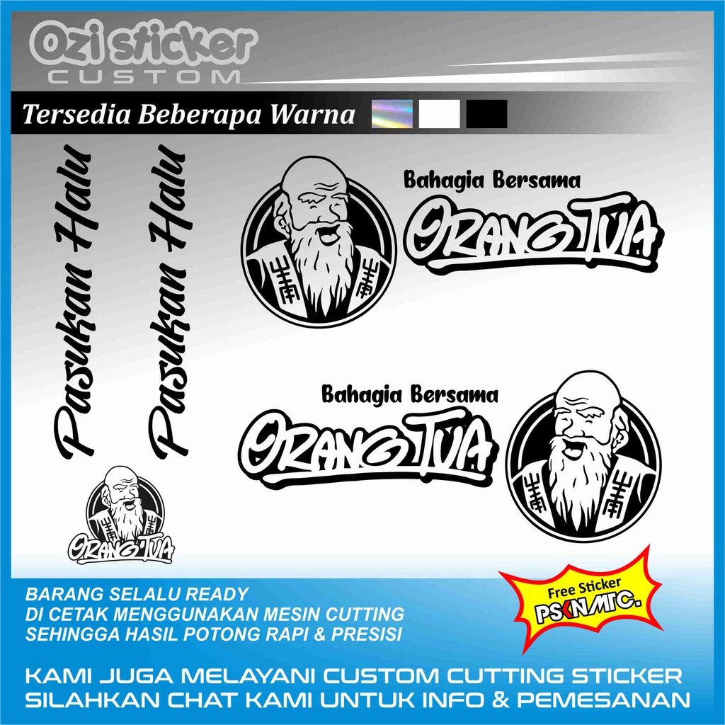 Jual STICKER SCOOPY ORANG TUA, STRIPING SCOOPY ORANG TUA, STICKER ORANG ...