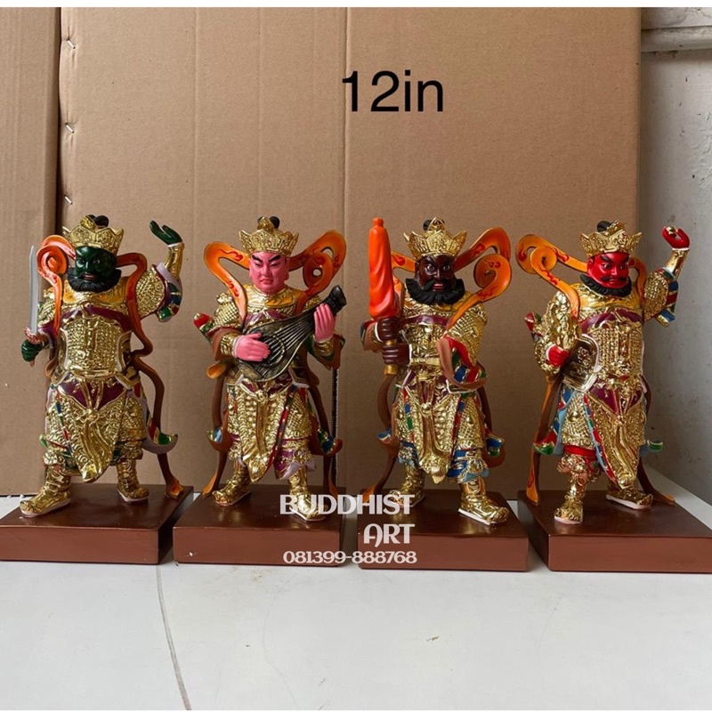 Jual Patung 4 raja langit Shi da tian huang/ Hu Shi Si Tianwang 12 inch ...