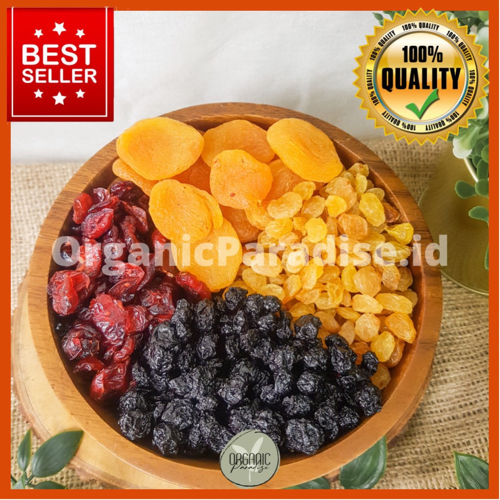 Jual Organic Paradise Mix Dried Fruit 100 gram / Snack Buah Kering Mix 100 gram | Shopee Indonesia