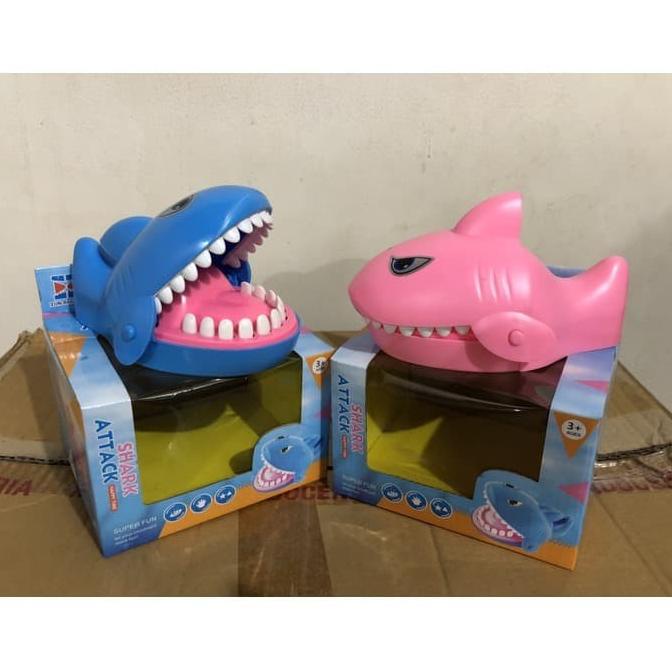 Jual Shark Teeth Bite - dentist shark - crocodile dentist - board game ...