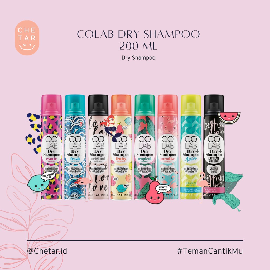 Jual Colab Dry Shampoo 200ml | Shopee Indonesia