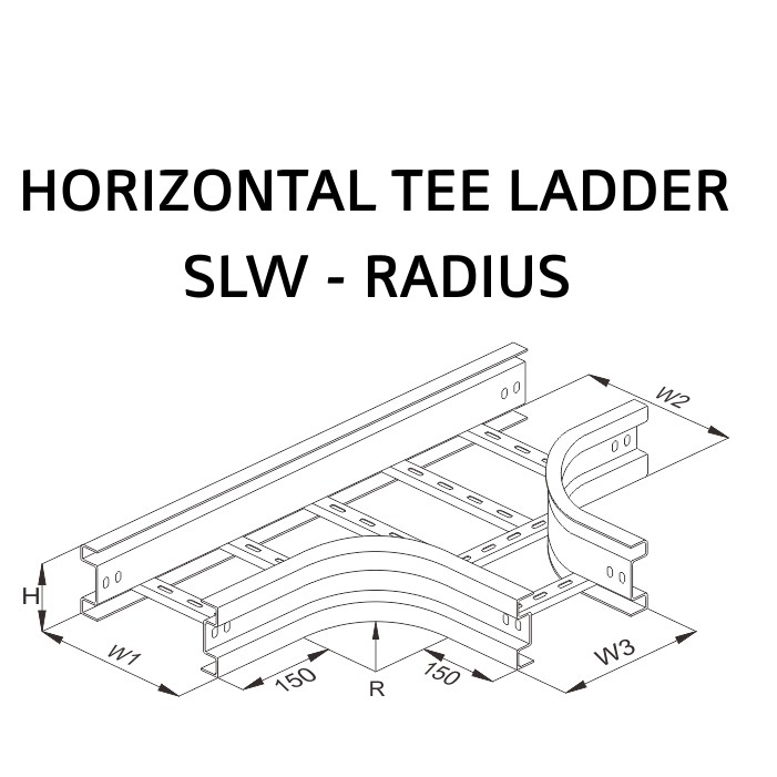 Jual Horizontal Tee Ladder SLW Radius W100 x H100 x R150, 300, 450, 600 ...