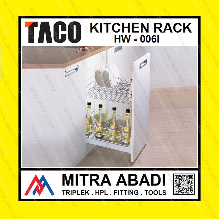 Jual Rak Botol - Taco Hw 006 I 006I Rak Piring Botol Kabinet Bawah ...