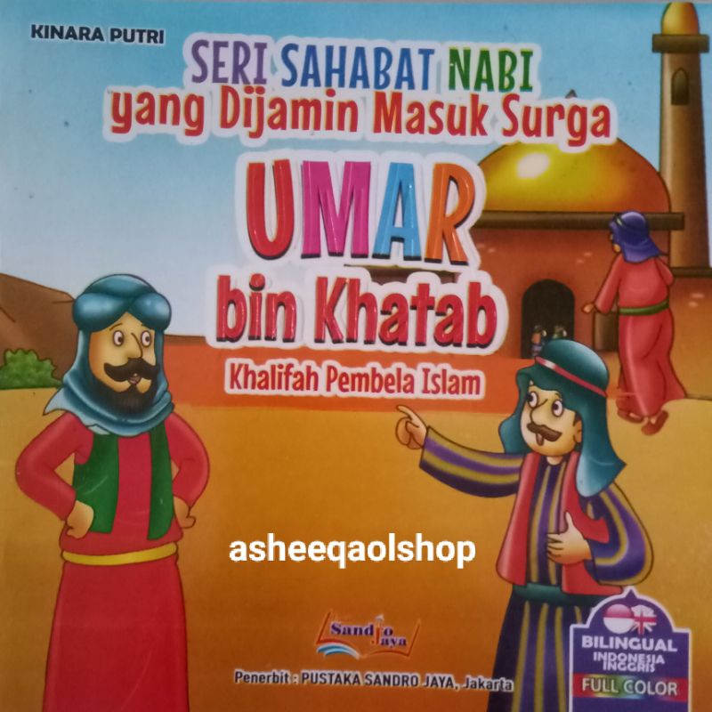 Jual Buku Seri Sahabat Nabi Yang Dijamin Masuk Surga Umar Bin Khatab Khalifah Pembela Islam ...