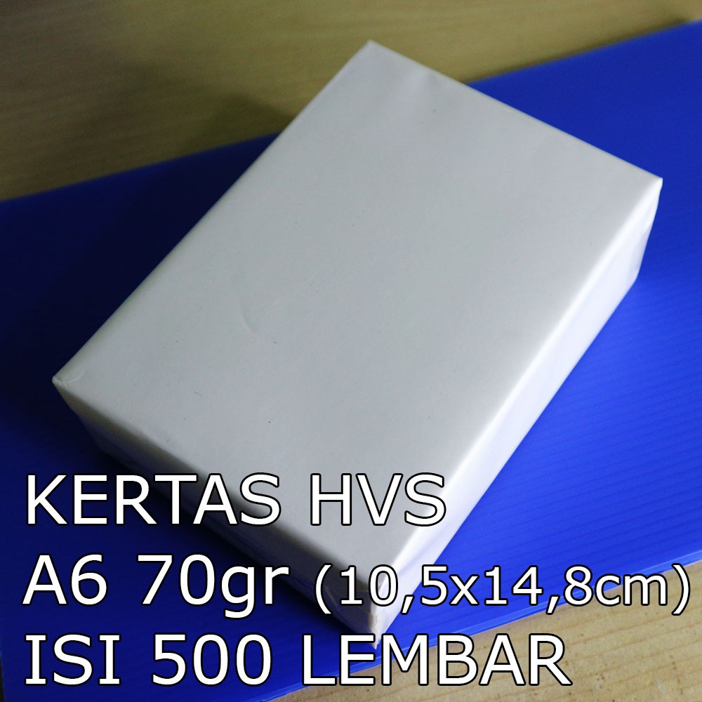 Jual Kertas HVS Ukuran A6 70gr per Pack isi 500 lembar | Shopee Indonesia