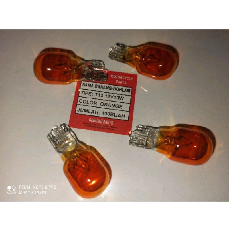 Jual T13 Bohlam Lampu Sein Sen All Motor Orange | Shopee Indonesia