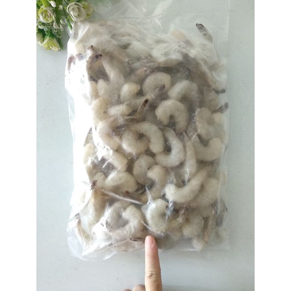 Jual Udang kupas beku 500 gr dan 1 Kg, Udang Vaname PTO size 41/50 ...