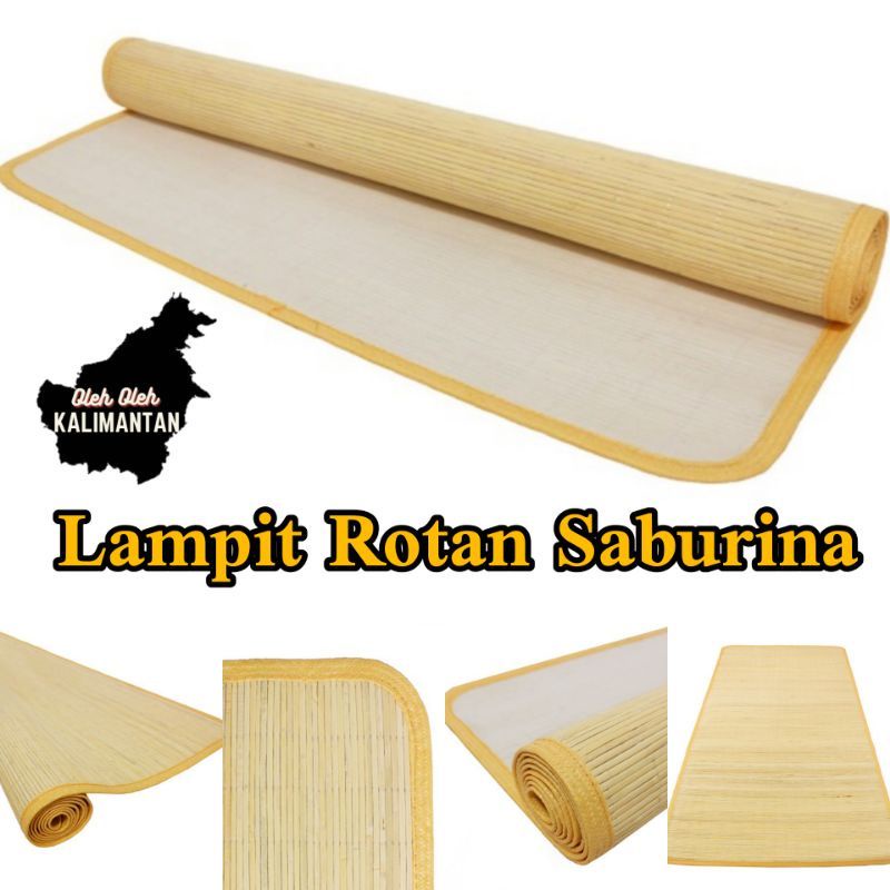 Jual Lampit Rotan 190 x 300 cm Tikar Saburina Karpet Kalimantan Ukuran ...