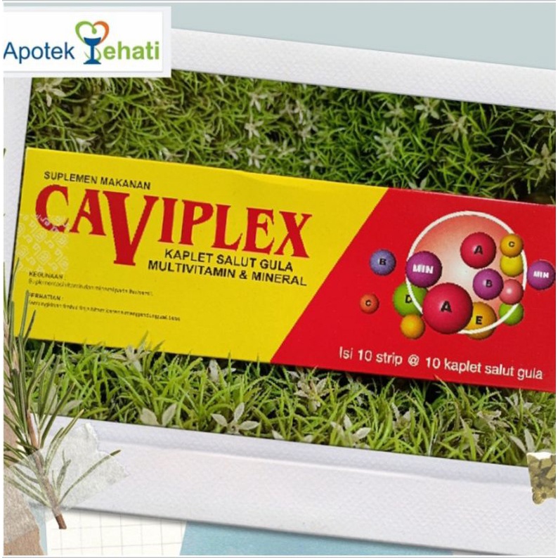 Jual Caviplex Kaplet per Strip Multivitamin & Mineral | Shopee Indonesia