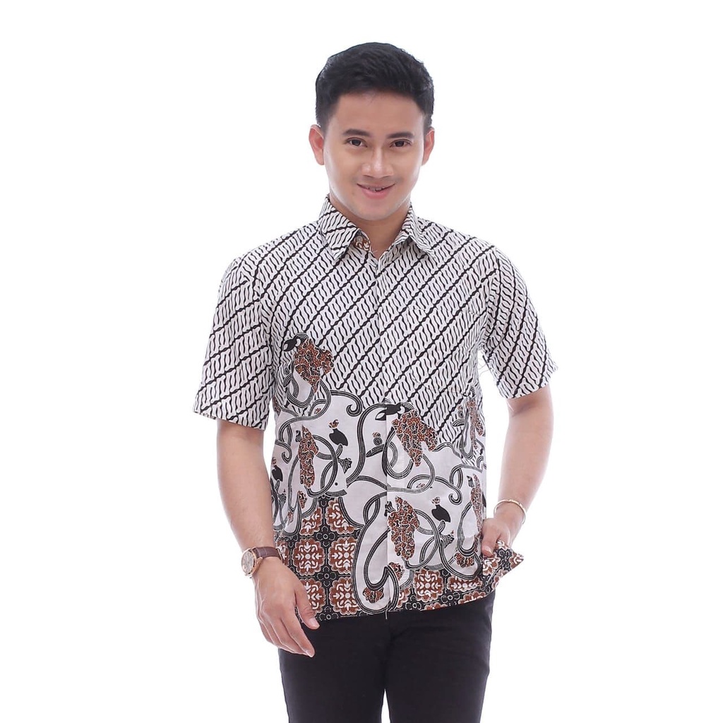 Jual Baju batik pria lengan pendek/Seragam kantor/hajatan murah ...