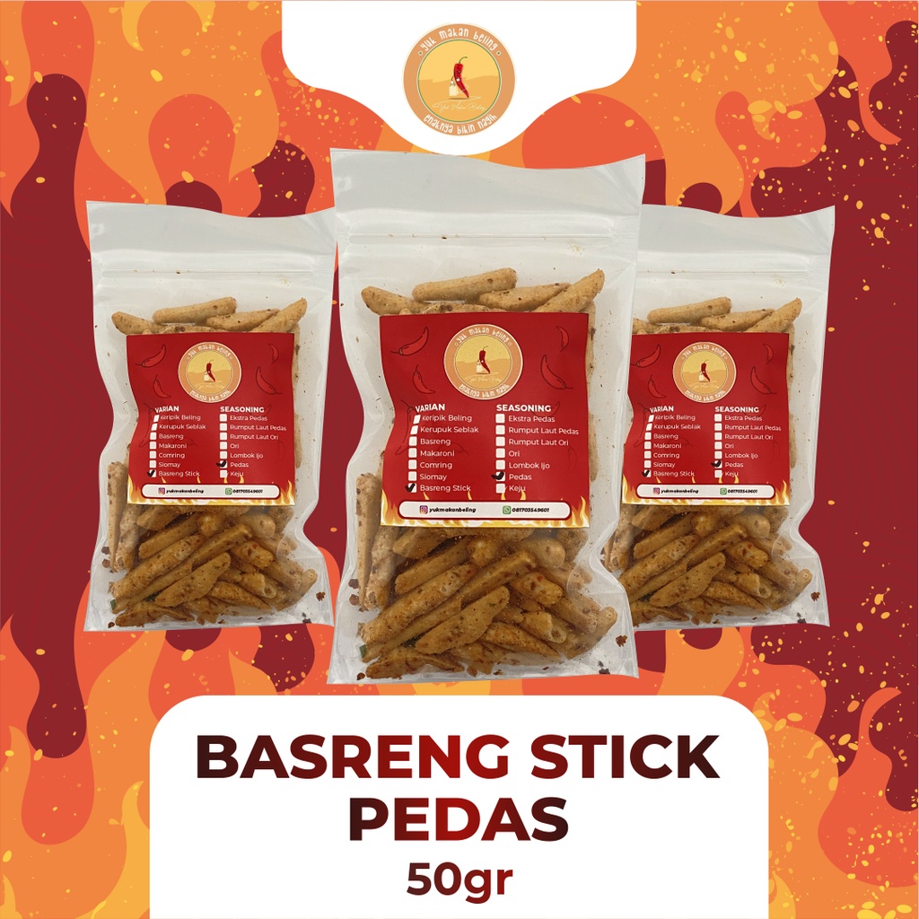 Jual Basreng Stick / Baseng Viral 50gr | Shopee Indonesia