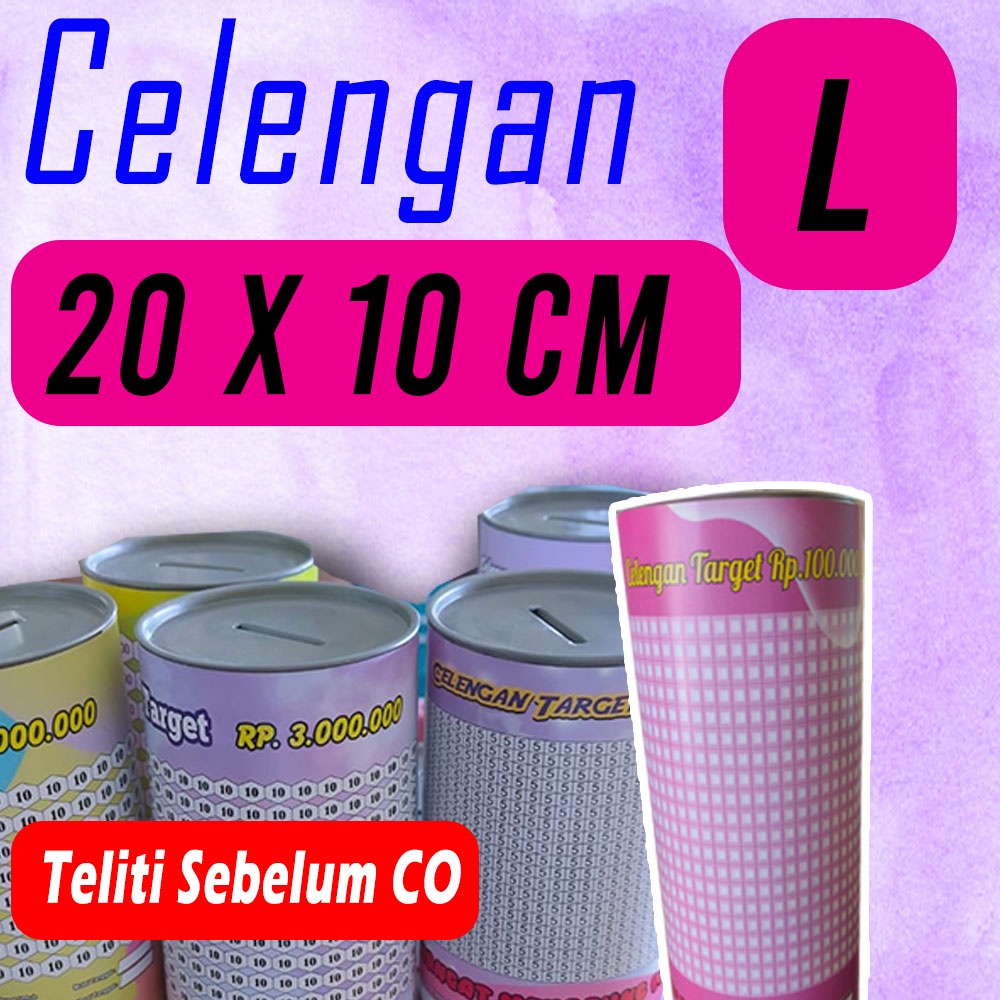 Jual CELENGAN TARGET LARGE 20 X 10 | Shopee Indonesia