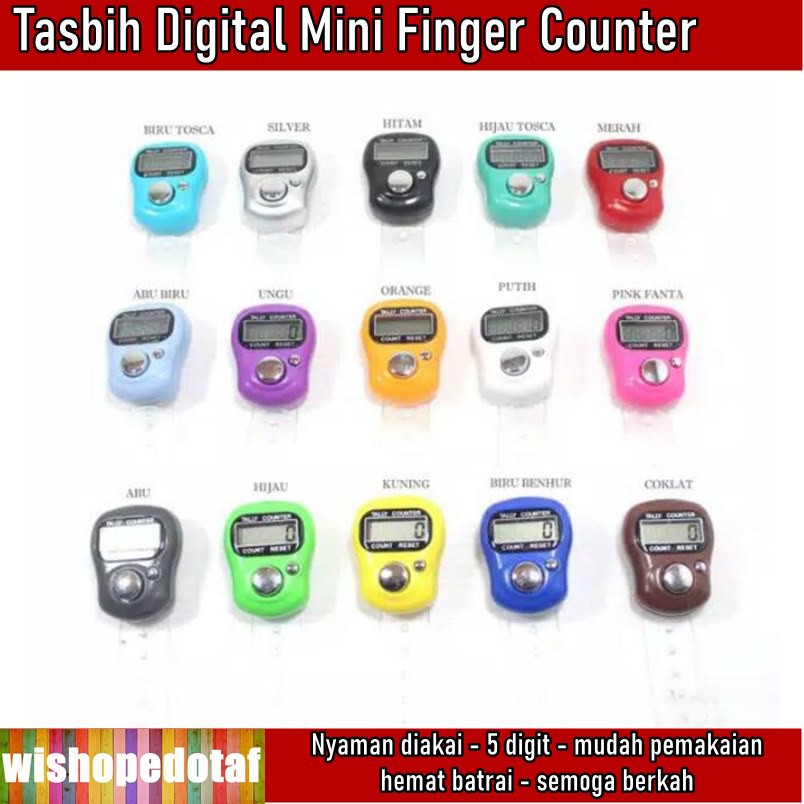 Jual Tasbih Mini Digital Finger Counter | Shopee Indonesia